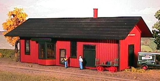 American Model Builders Inc 157ABI CB&Q West Burlington Depot (Laser-Cut