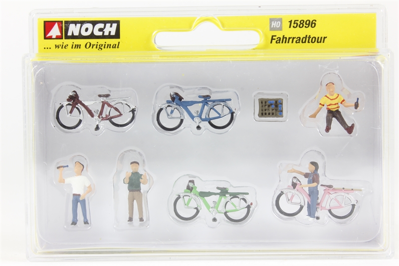 Noch 15896Noch Bicycle Riders x 4 (with bikes) - Hattons
