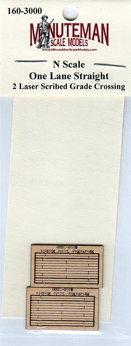 Minuteman Scale Models 160-3000MISM One Lane Straight Grade Crossings (2)