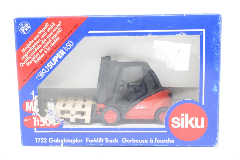 Siku 1722SIKU Linde Forklift truck in red