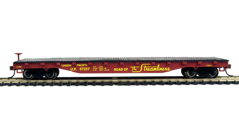 Bachmann USA 17301BAC American 52ft flat wagon in Union Pacific livery ...