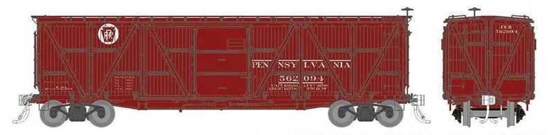 Rapido Trains North America 177005A PRR X23 Boxcar PRR Circle Keystone
