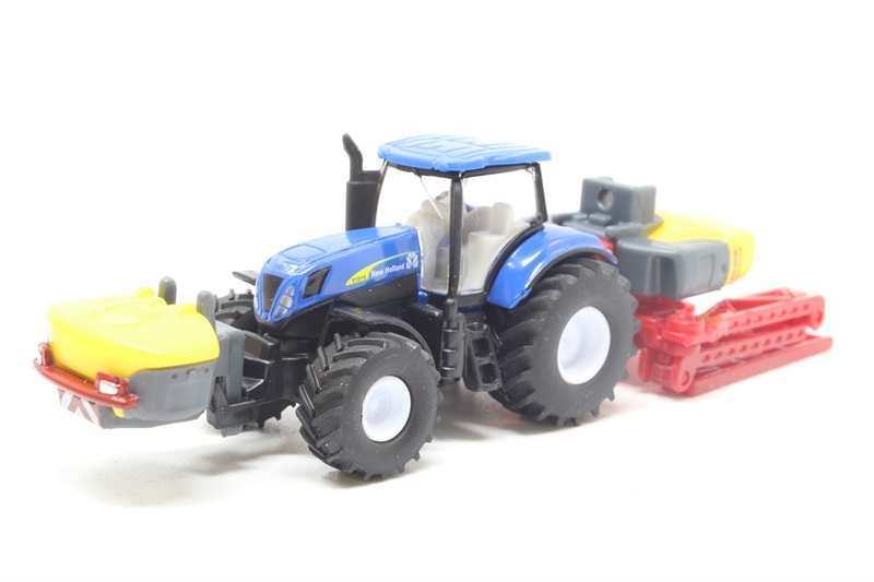 Siku 1799SIK New Holland T7070 Tractor with Kverneland iXter B18 crop - Hattons