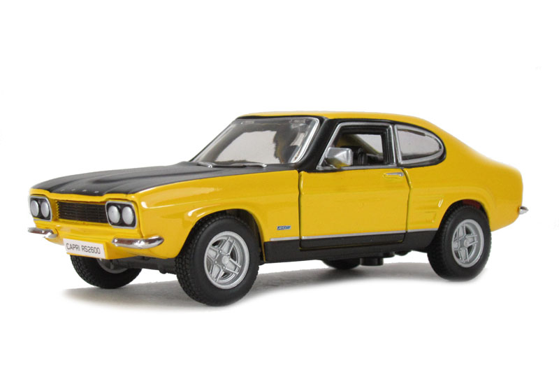 Bburago 18-43207YL 1972 Ford Capri GT - Yellow