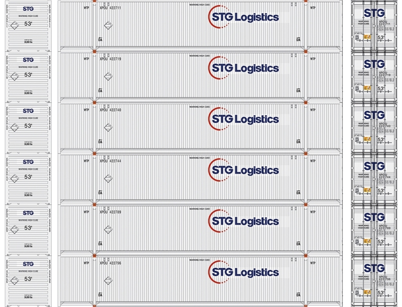 Athearn 18041ATH 53' CIMC Container of the STG Logistics #2 (6) - Hattons