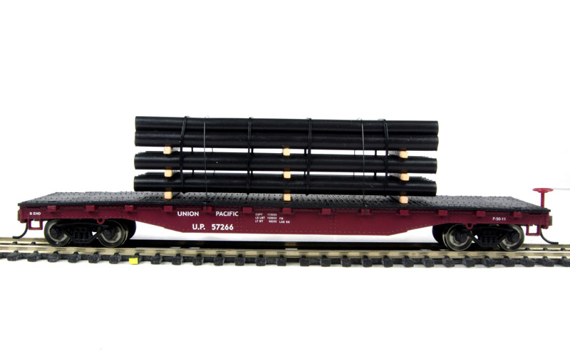 Bachmann USA 18923BAC American flat car with pipe load in Union Pacific ...