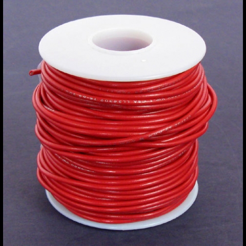 A.E. Corporation 18RD-100SAECO 18 GA Red Hook-Up Wire, Solid 100'