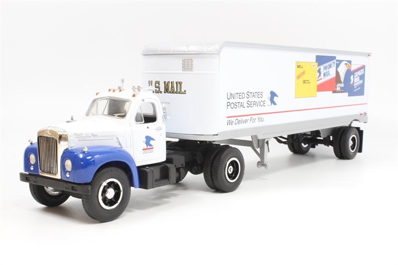 First Gear 19-1302 1960 Mack Model B-61 tractor & trailer US Mail