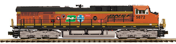 MTH 20-21510-1 ES44AC with Hi-Rail Wheels, Burlington Northern Santa Fe