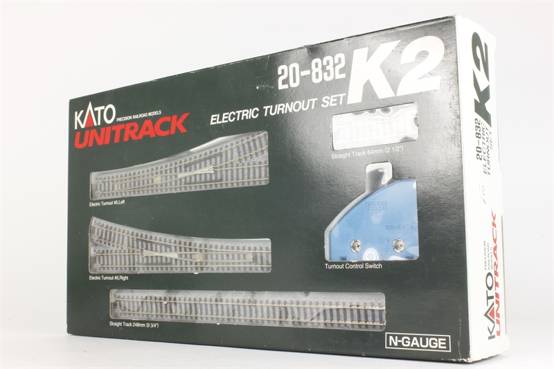 Kato 20-832 Electric Turnout set - K2 (Adds a siding to - Hattons