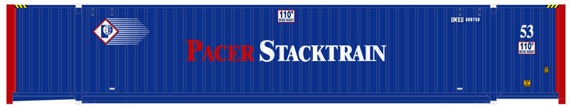 Atlas 20005940 53' Jindo Container Set 2, Pacer Stacktrain