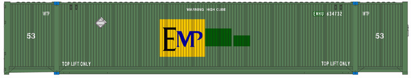 Atlas 20005943 53' CIMC Container Set 1, EMP