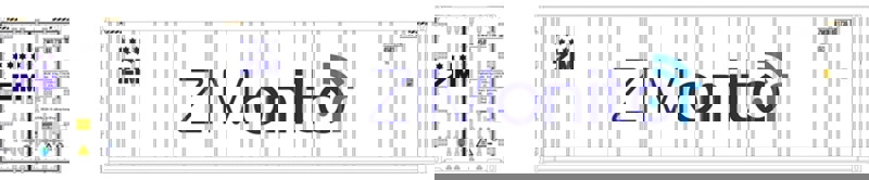 Atlas 20006730 40' Refrigerated Containers, ZIM - Hattons