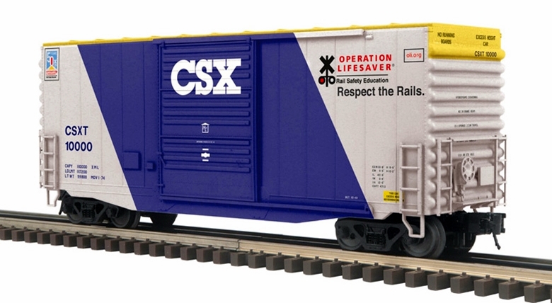 Atlas 2001129 40' Hy-Cube Box Car, CSX "Operation Lifesaver"