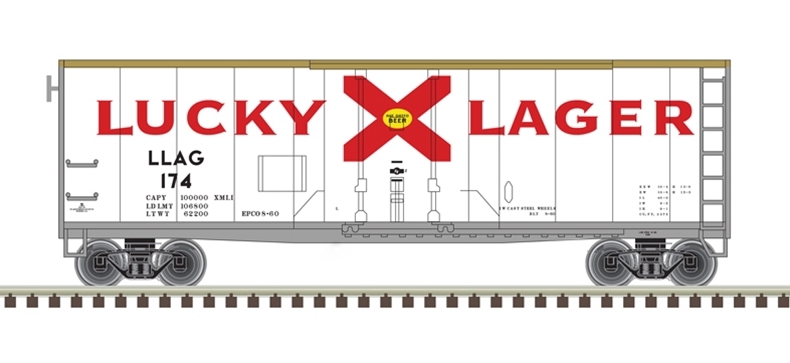 Atlas 2001142 40' Plug Door Box Car, Lucky Lager