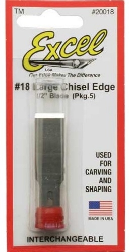 Excel 20018EXCL #18 Large Chisel Blades (5) - Hattons