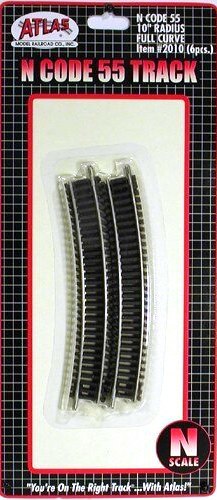 Atlas 2010ATL Code 55 Track 10" Radius Curve - Hattons