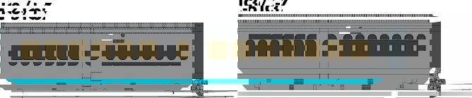 Rapido Trains North America 203101 UAC TurboTrain Additional Coach