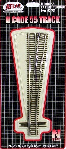 Atlas 2053ATL Code 55 Track 7 Right Hand Turnout - Hattons