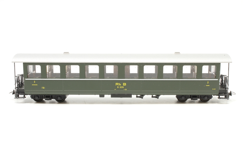 STL Models 2201-4 2nd Class Passenger Coach B 2277 of the RhB