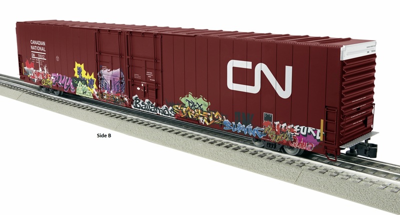 Lionel 2226390 86' 4-Door Hi-Cube Box Car, Canadian National (Graffiti