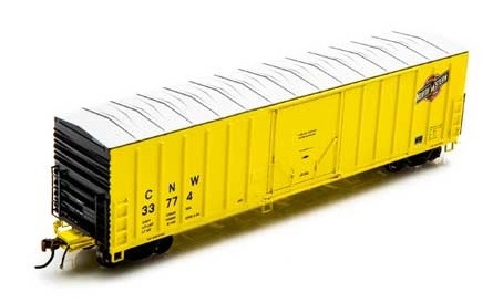 Athearn 2244ATH 50' NACC boxcar of the Chicago & North Western - yellow