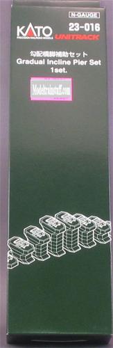 Kato 23-016 Single Track Gradual Incline Pier Set