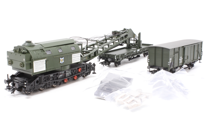 Trix 23057 Ardelt 57t Steam Crane of the DB (DCC sound fitted)