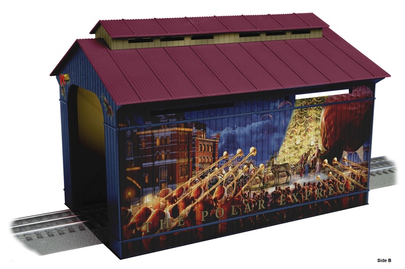 Lionel 2329030 The Polar Express Illuminated Covered Bridge