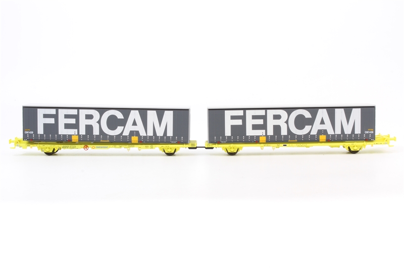 Sudexpress 23317SUD Twin intermodal cars with 45' container loads