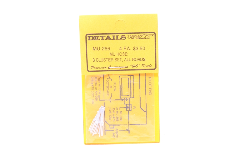 Details West 235-266 MU Hose - 3-Cluster, All Roads - 4 pack