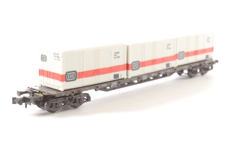 Roco 2363Roco Bogie Container Wagon with 3 x Containers of the DB
