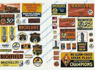 JL Innovative Design 238JL Vintage Gas Station Signs - Hattons