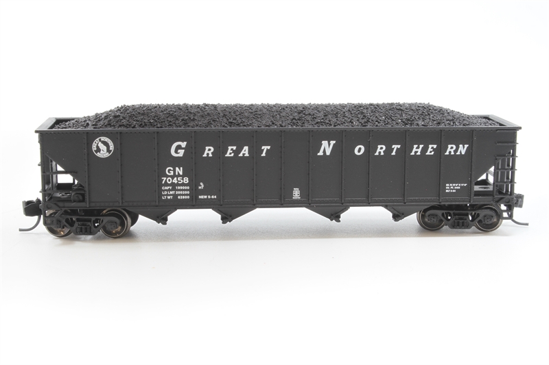 Trainworx 2402-04 4-bay 100t open hopper of the Great Northern 70458