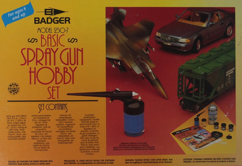 Badger Air Tools 250-7BAD Basic Spray Gun Hobby Set with - Hattons