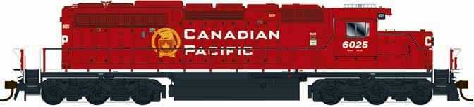 Bowser 25331BOW SD40-2 of the Canadian Pacific (Rebuilt) #6025