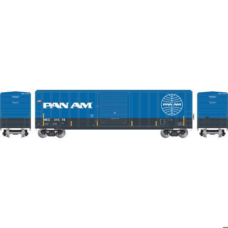Athearn 25475ATH 50' FMC single door boxcar of Pan Am Railways - blue