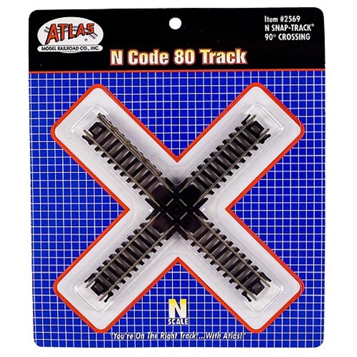 Atlas 2569ATL Code 80 Track 90-Degree Crossing