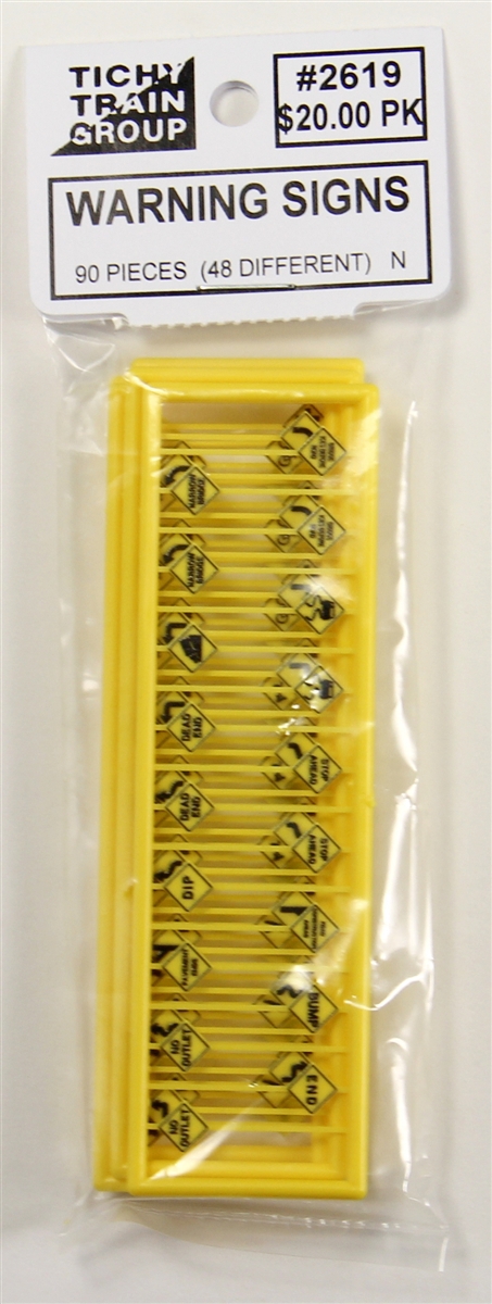 Tichy Train Group 2619TTG Assorted Warning Signs (48)