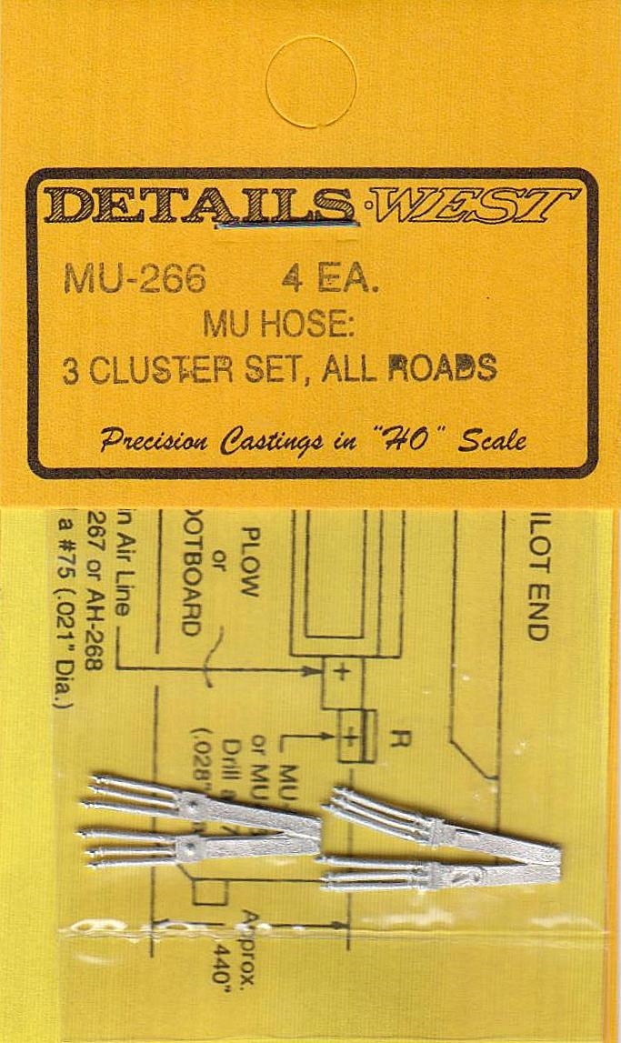 Details West 266DTW 3 Cluster Set of MU Hoses (4)