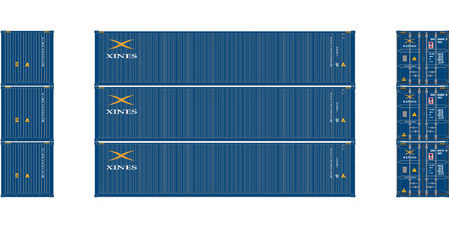 Athearn 27162ATH 40' Low-Cube Containers Xines - pack of 3