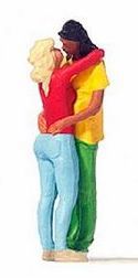 Preiser 28227PRE HO Kissing Couple - Hattons
