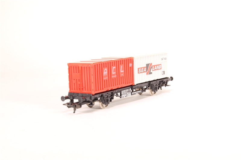 Lima 2853Lima 4-Wheel Container Flat Wagon - 'ACL' & 'Sealand'