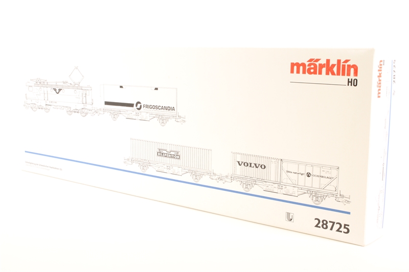 Marklin 28725 Express Freight Pack of the SJ - Includes Rc3 loco and 3 x