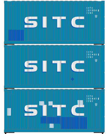Athearn 28858ATH 20' Corrugated Containers SITC - pack of 3