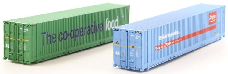 Dapol 2F-028-009 45ft containers "Argos WHMU/CO-OP WHMU" 450063-1