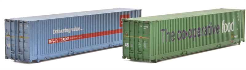 Dapol 2F-028-018 45ft Hi-Cube containers "Argos/Co-op" - - Hattons