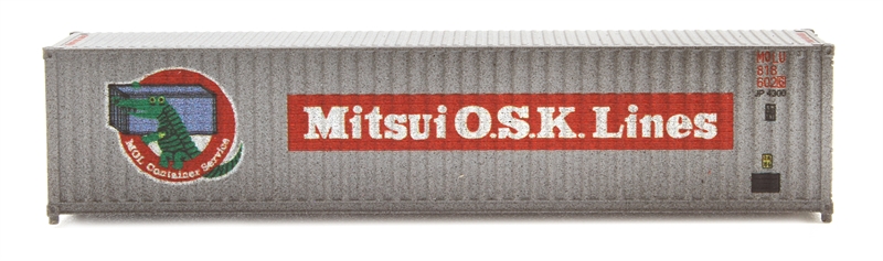 Dapol 2F-028-117 40ft containers "MOLU" - weathered - pack of 2 - Hattons