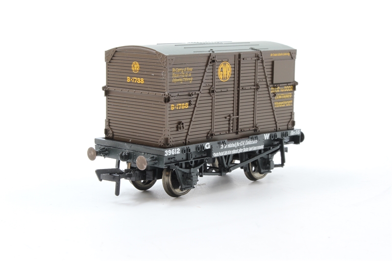 Bachmann Branchline 30-075-39612 Conflat wagon 39612 in GW grey with GWR