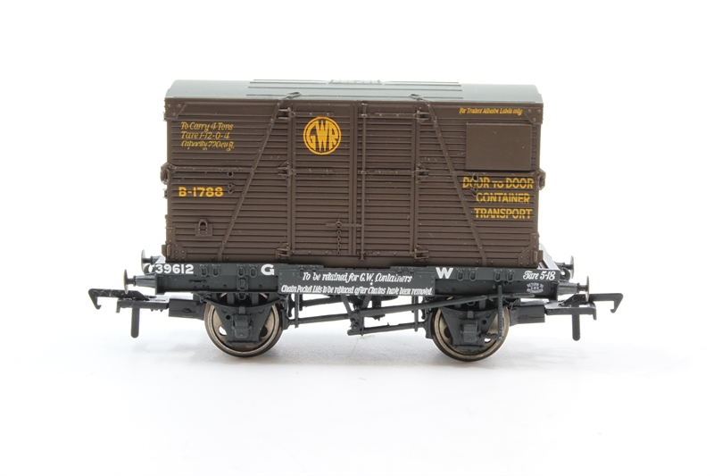 Bachmann Branchline 30-075-39612 Conflat wagon 39612 in GW grey with GWR